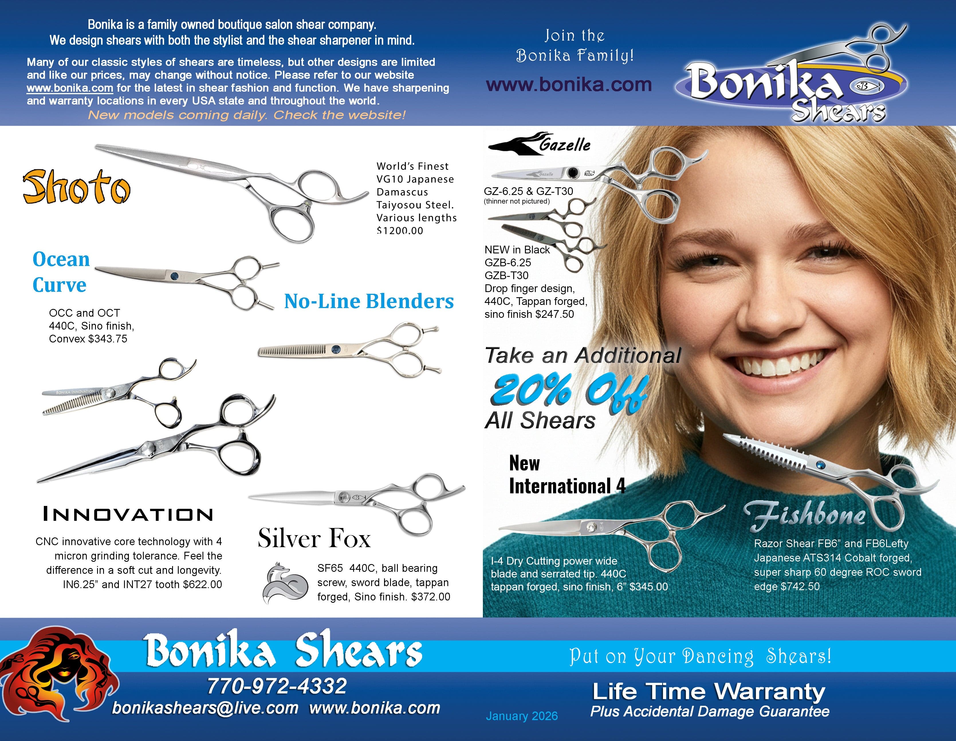 Beauty shears brochure | Bonika Shears