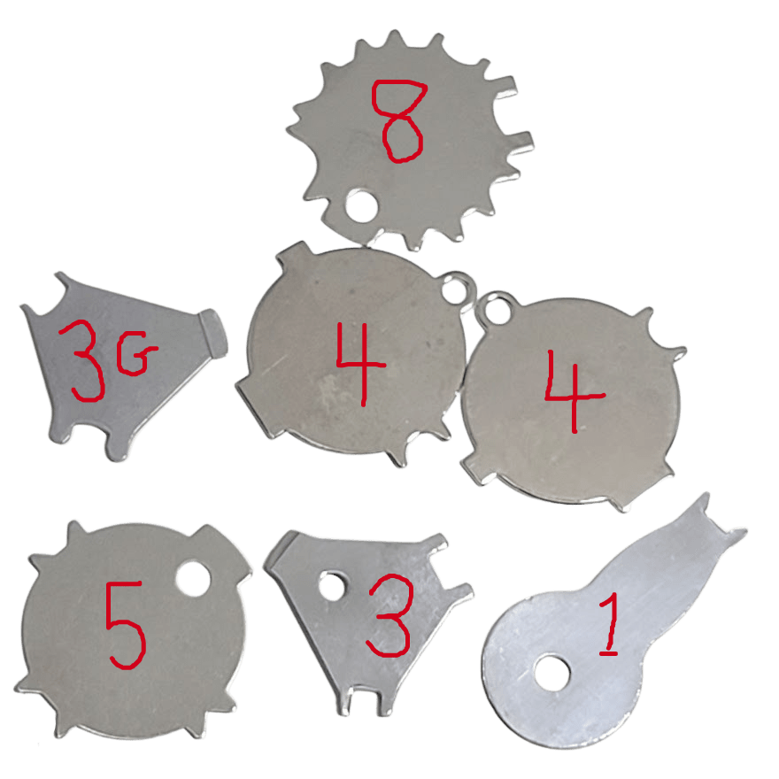 UFO Tool Shear Keys for Adjusting the Pivot Screw | Bonika Shears